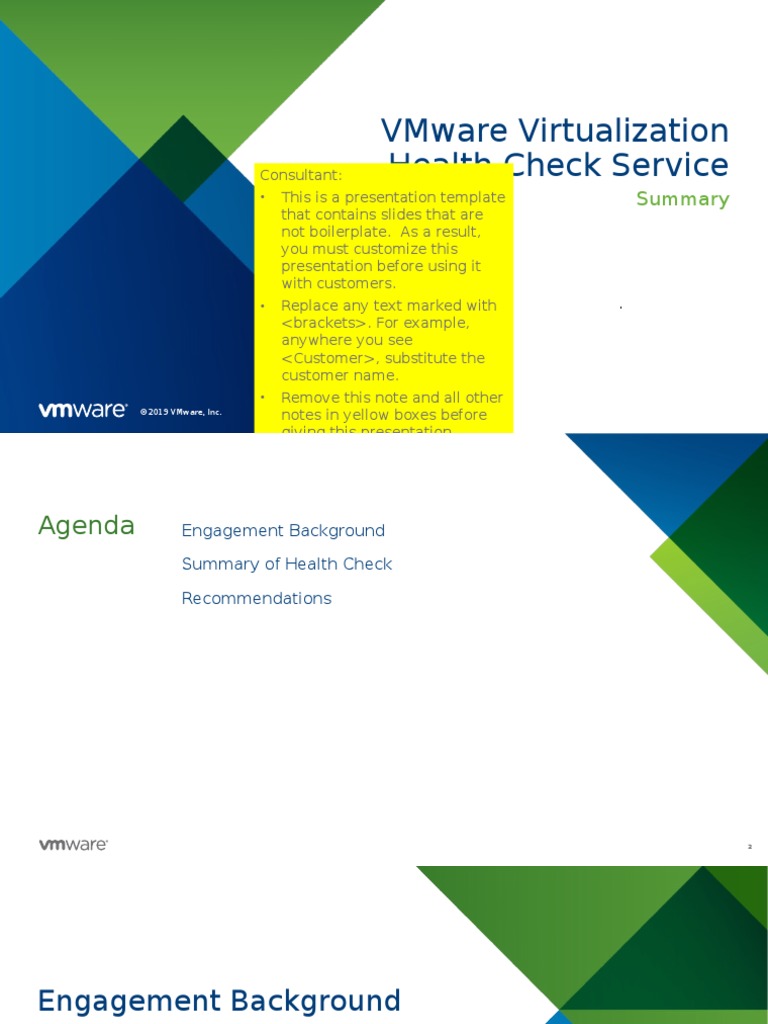 Vmware Virtualization Health Check Service | PDF | Virtual Machine ...