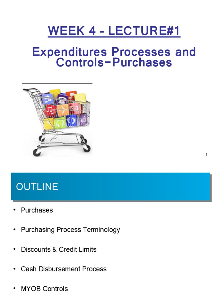 Week 4 - Lecture#1 Expenditures Processes and Controls-Purchases | PDF | Discounts And ...