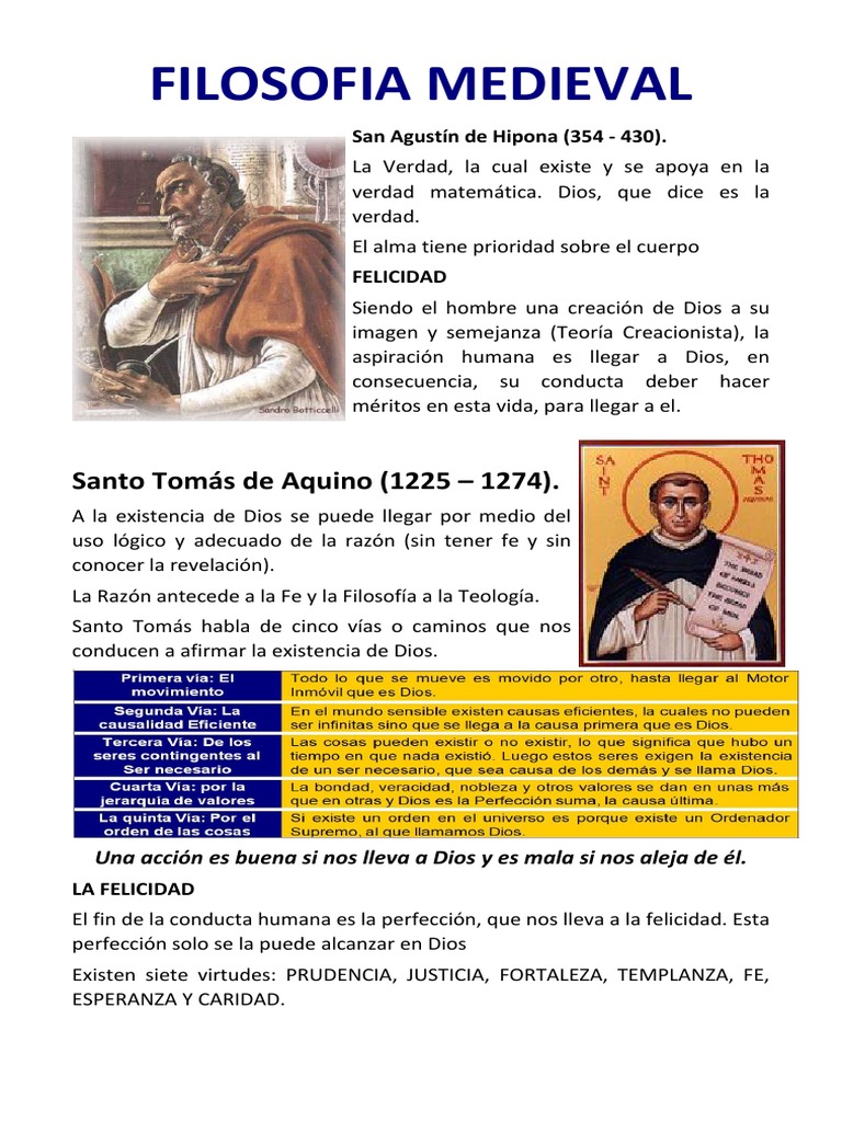 Letreros Filosofia Medieval | PDF | Filosofía | Ciencia y matemáticas