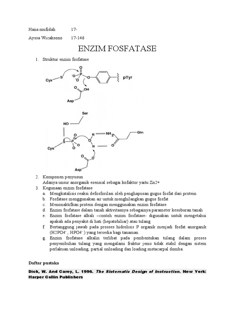 Fungsi dan Peran Enzim Fosfatase | PDF