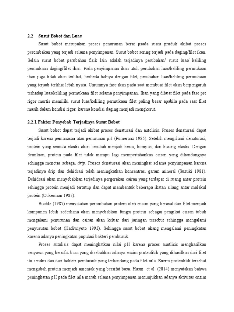 Susut Bobot | PDF