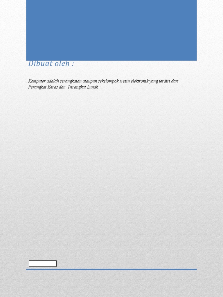 Makalah Tentang Hardware Dan Software | PDF