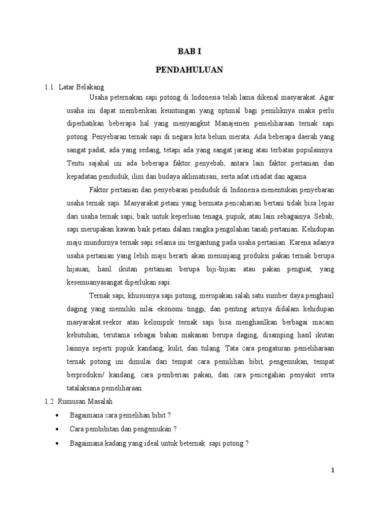 Manajemen Ternak Sapi Potong | PDF Manajemen Ternak Sapi Potong | PDF