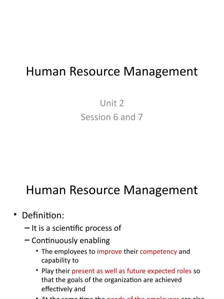 Unit 2 Day 6 & 7 | PDF | Performance Management | Performance Appraisal