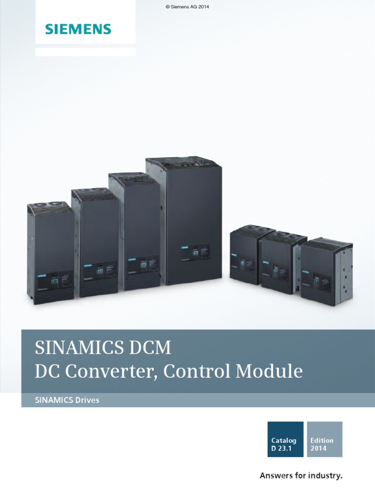 Siemens Sinamics DCM DC Converter Manual | PDF | Siemens | Automation