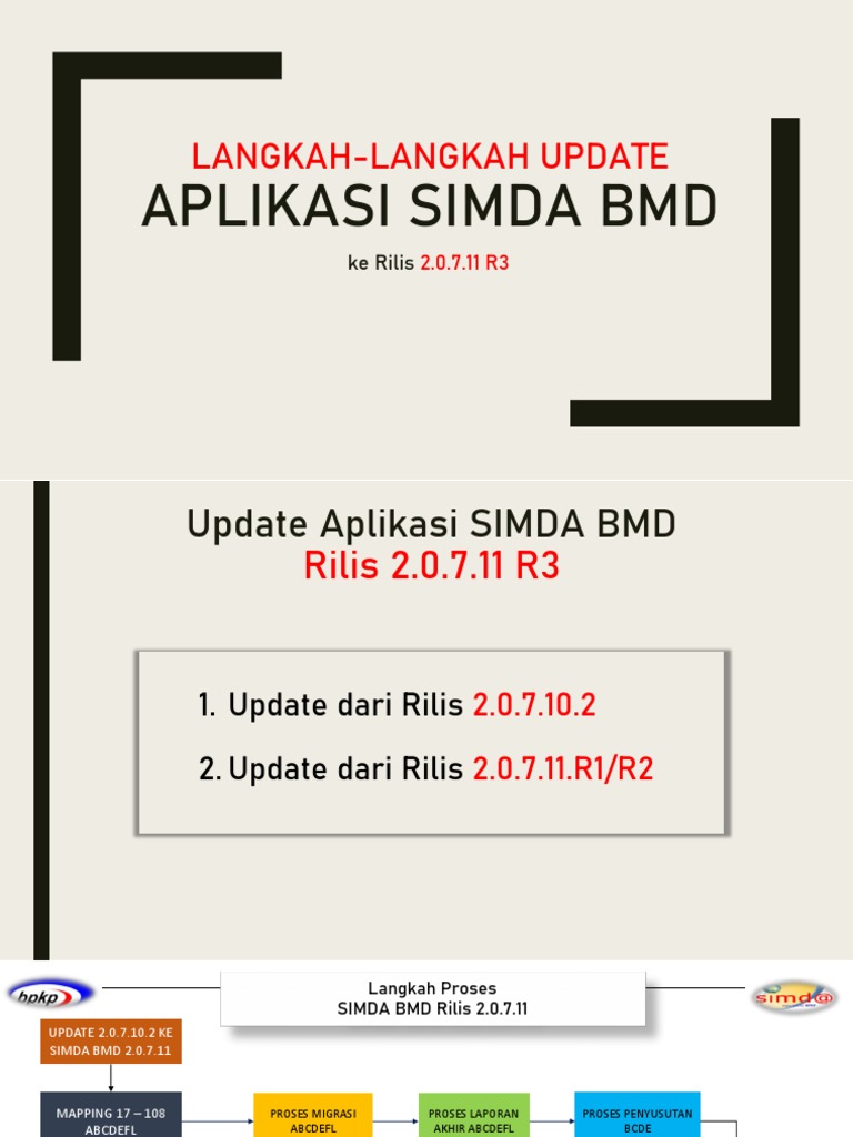 Langkah2 Update Simda BMD 20711 R3 | PDF | Komputer