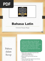 Bahasa Latin Dalam Penulisan Resep | PDF