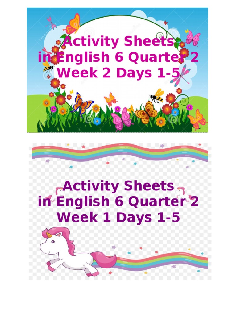 Activity Sheets