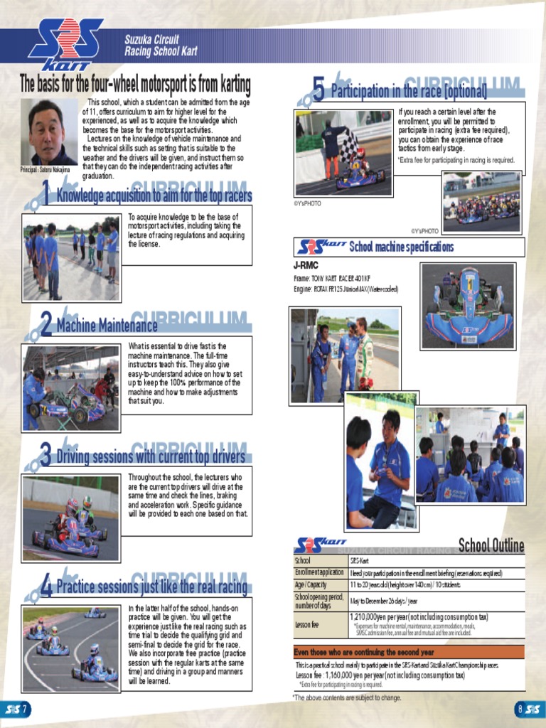The Basis For The Four-Wheel Motorsport Is From Karting: Curriculum ...
