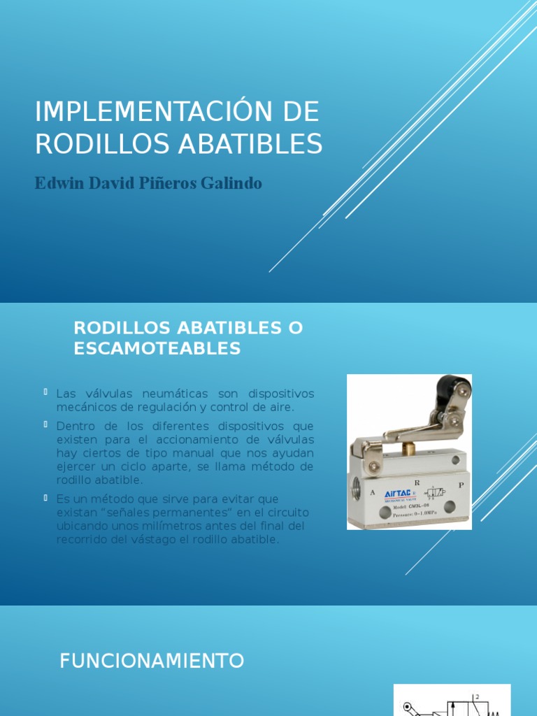 Rodillos Abatibles | PDF | Neumática | Válvula