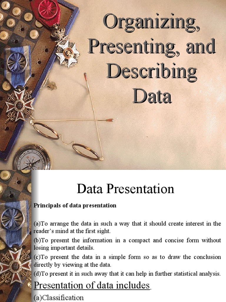 02-Organizing, Presenting, and Describing Data | PDF | Probability ...