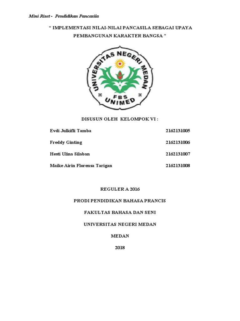 Mini Riset Pancasila | PDF