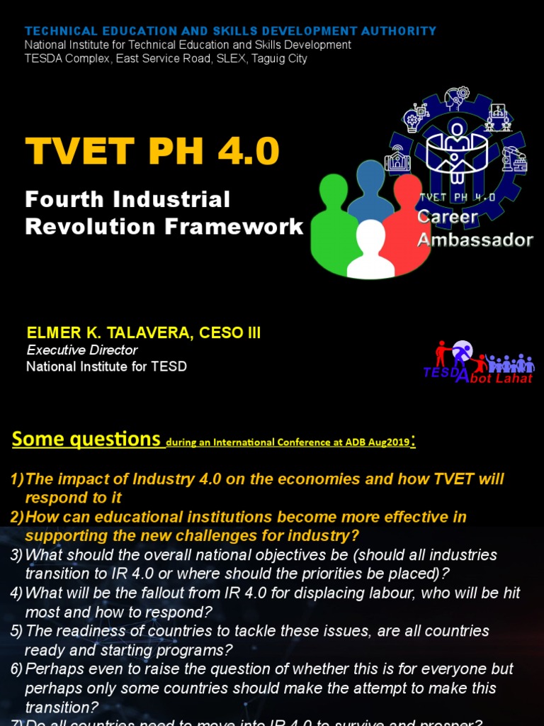 4IR Framework Presentation - FINAL | PDF | Capacity Building | Internet ...