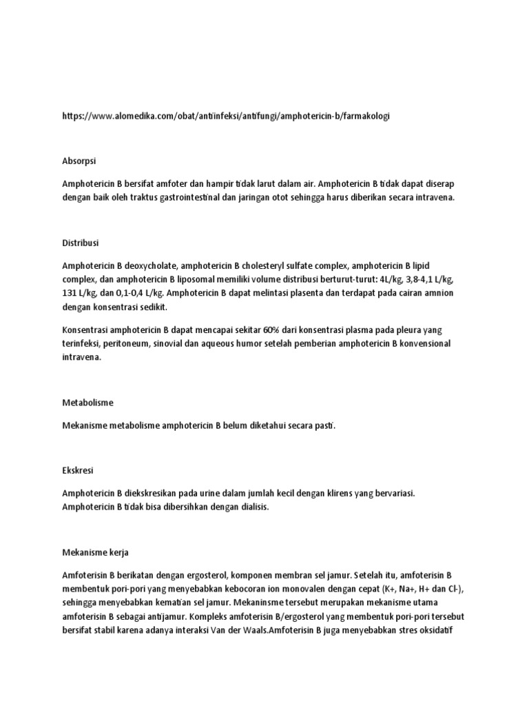 Adme Amfoterisin | PDF