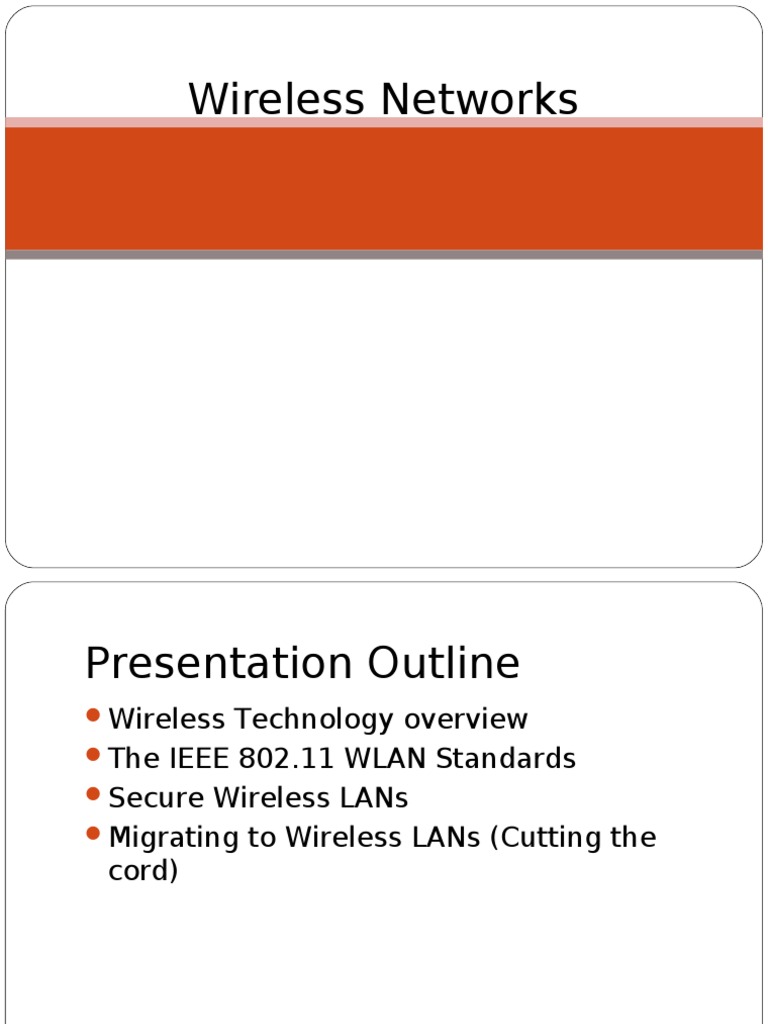 IEEE 802.11 WLAN Standards Overview | PDF | Ieee 802.11 | Wireless Lan