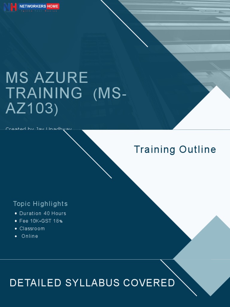 Microsoft Azure Administrator-AZ 103 | PDF