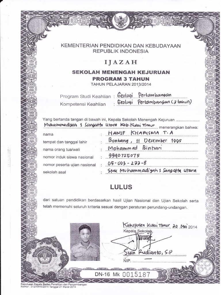 Ijazah Dan KTP | PDF