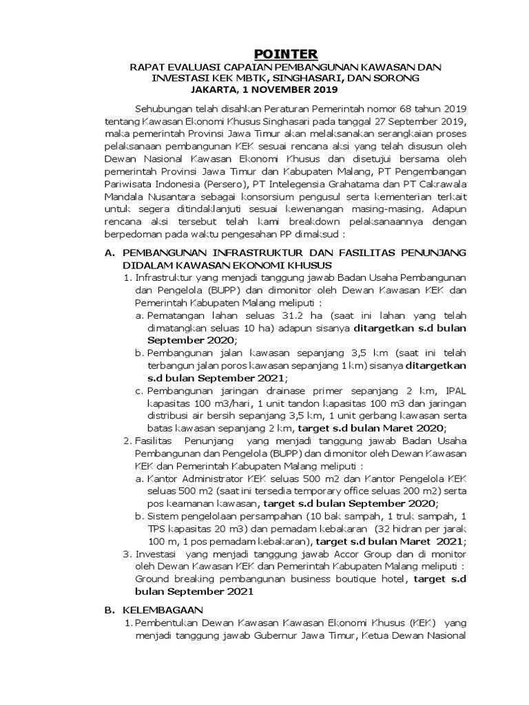 Pointer Rapat Kek | PDF