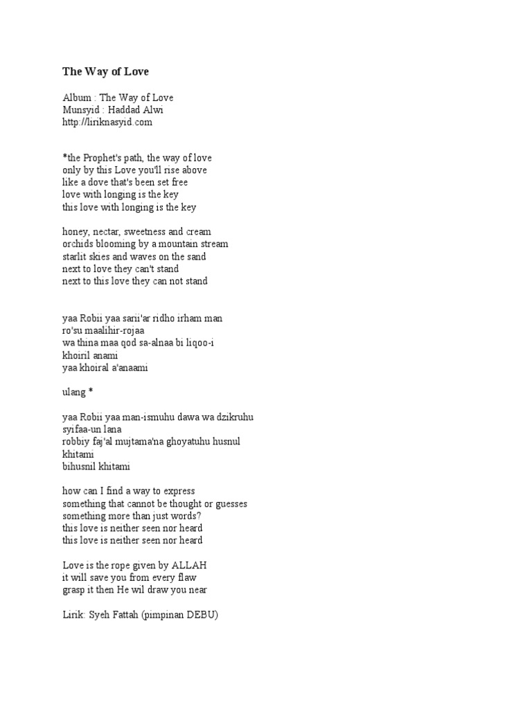 The Way of Love | PDF