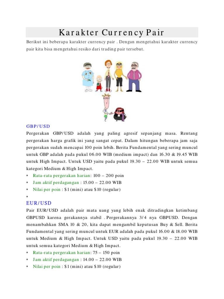 Karakter Currency Pair PDF | PDF