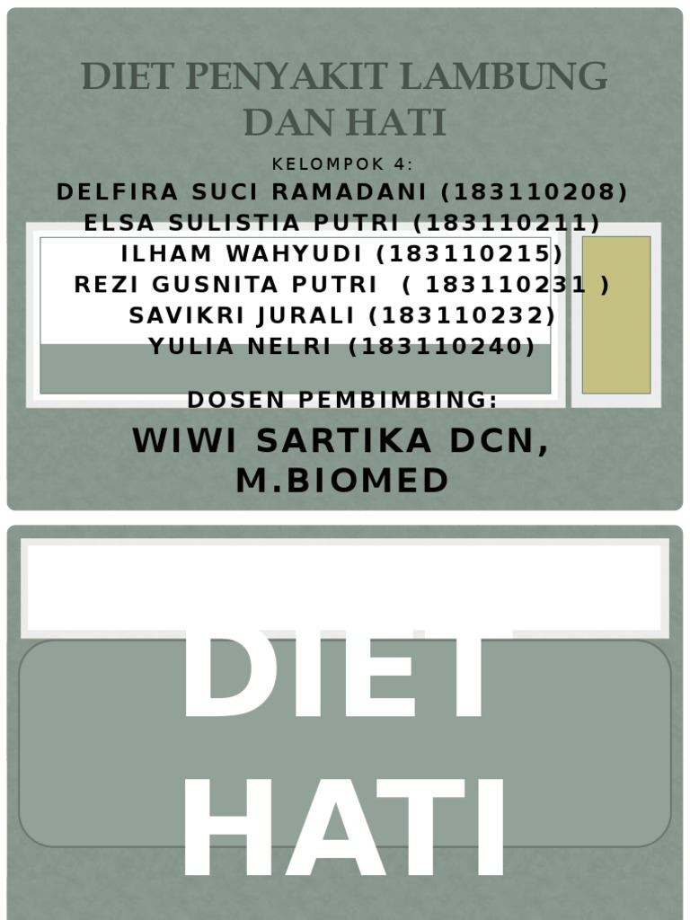 Diet Penyakit Lambung Dan Hati | PDF