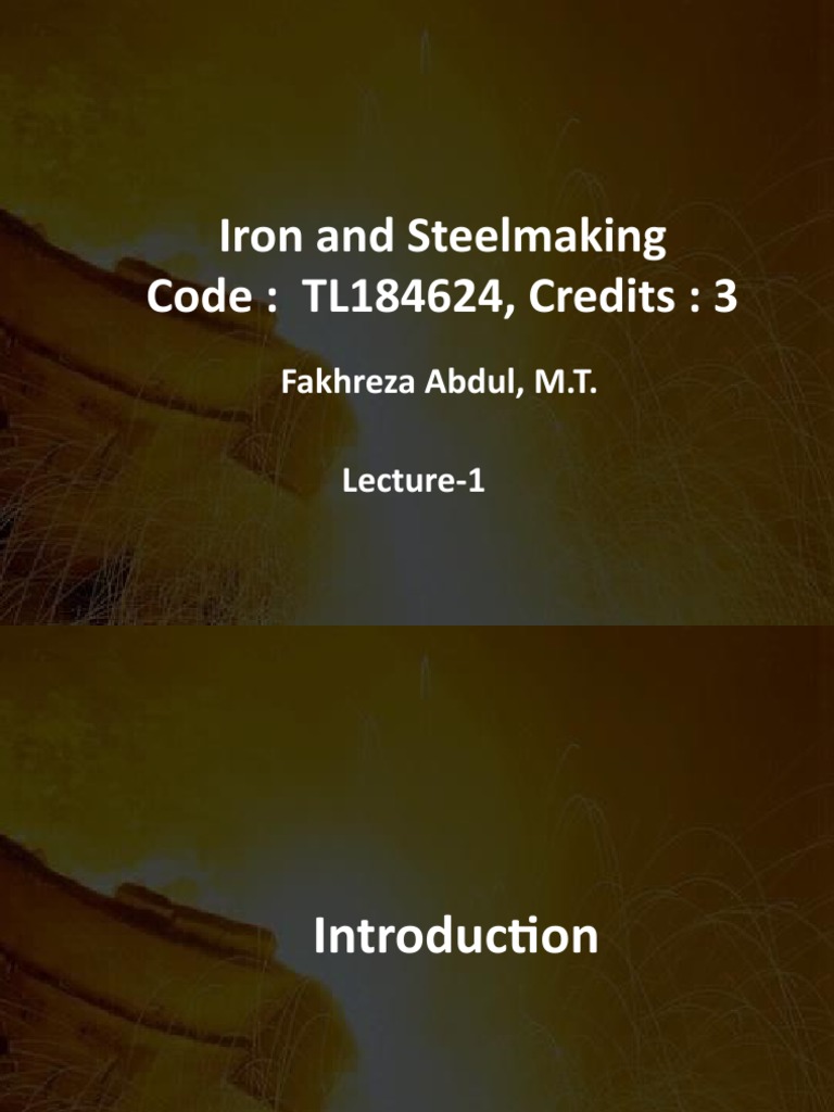 An Introduction to Iron and Steelmaking Processes: Exploring the ...