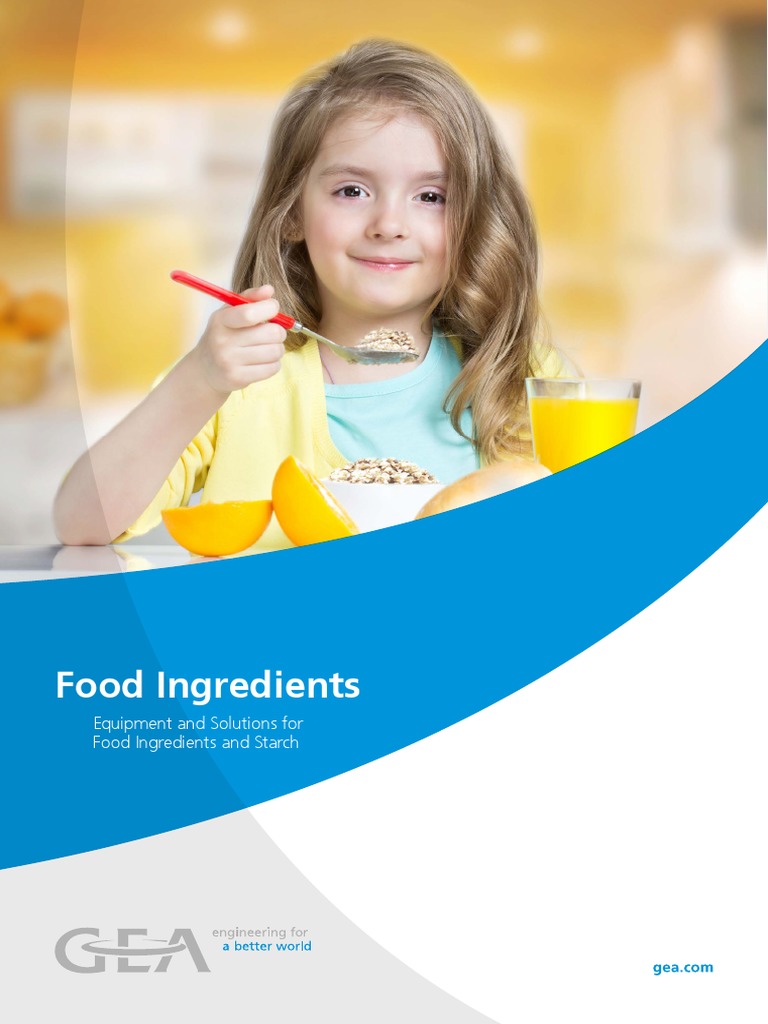 Brochure - Food Ingredients | PDF | Starch | Gelatin