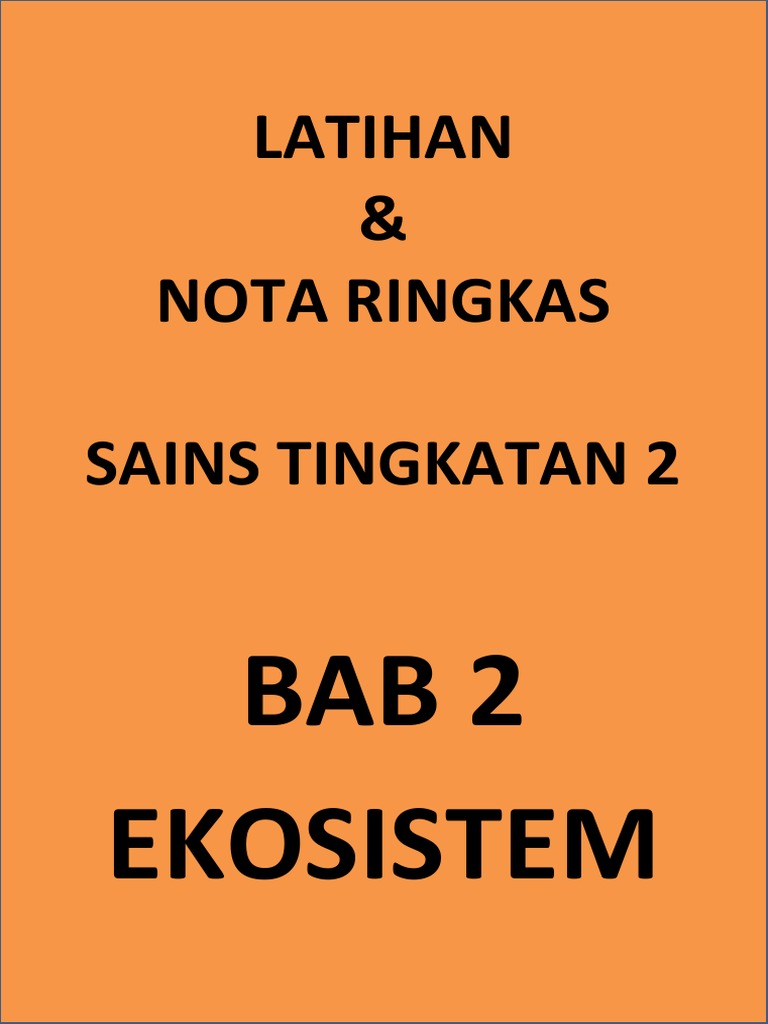 Latihan Sains F2 Bab 2 | PDF