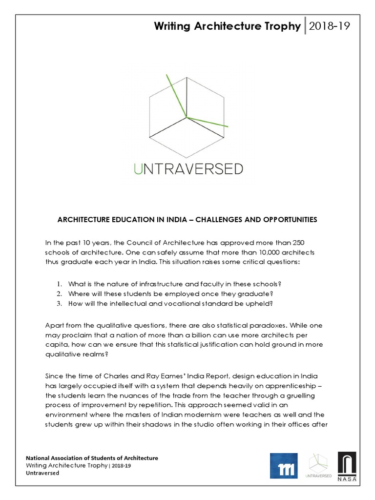 Writing Architecture Trophy 2018 - Nasa - Brief130 PDF | PDF ...