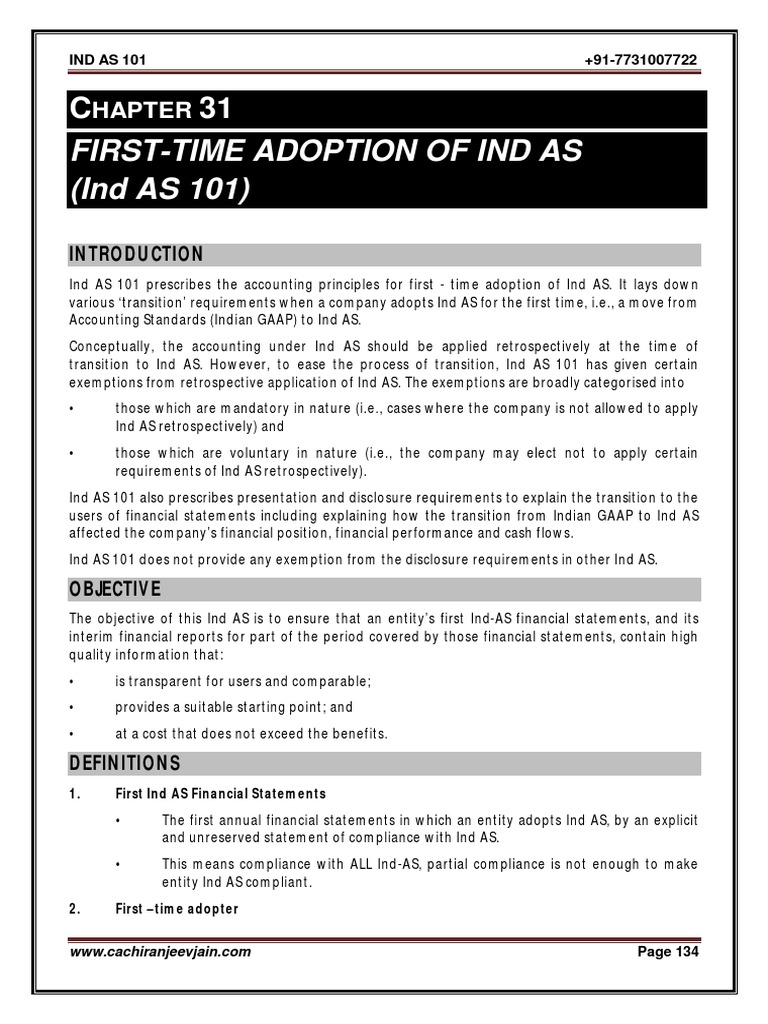 1049 IndAS Notes by CA Chiranjeev Jain PDF | PDF | Financial Statement ...