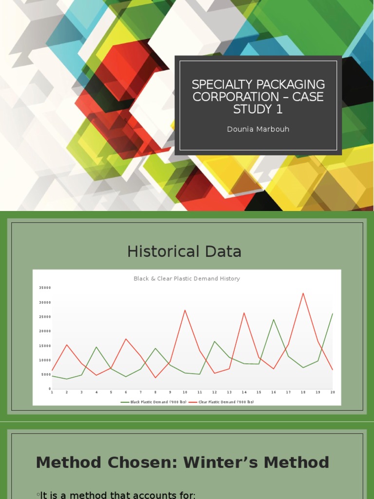 Specialty Packaging Corporation - Case Study 1 | PDF
