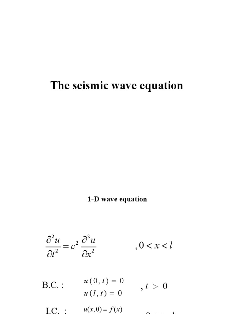 Seismic Wave and Momentum Equations | PDF