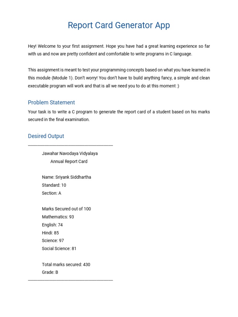 M1-Assignment-Problem Statement | PDF | Computer Program | Programming