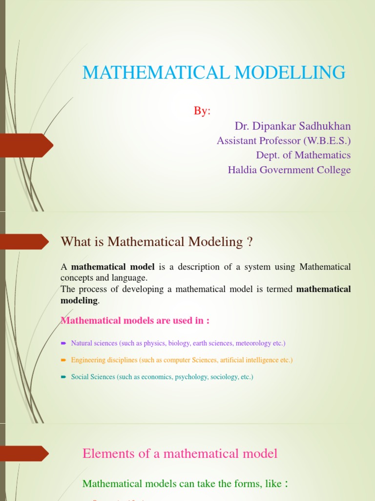 Mathematical Modelling PDF | PDF | Mathematical Model | Conceptual Model