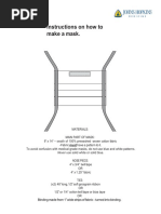 DIY Cotton Face Mask Guide | PDF | Seam (Sewing) | Textiles