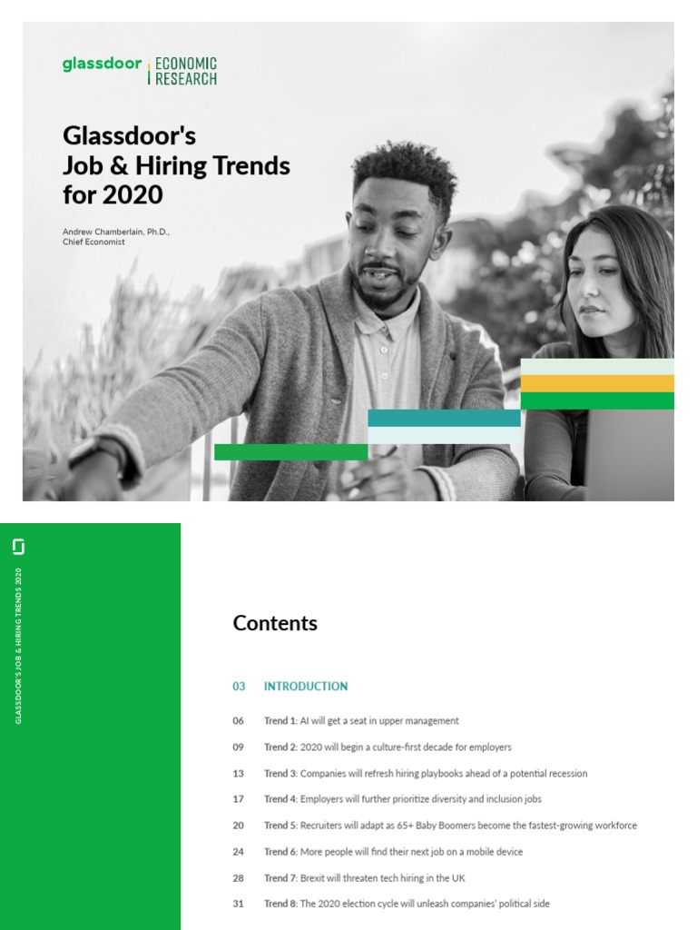 Glassdoor's Job & Hiring Trends For 2020: Andrew Chamberlain, PH.D ...