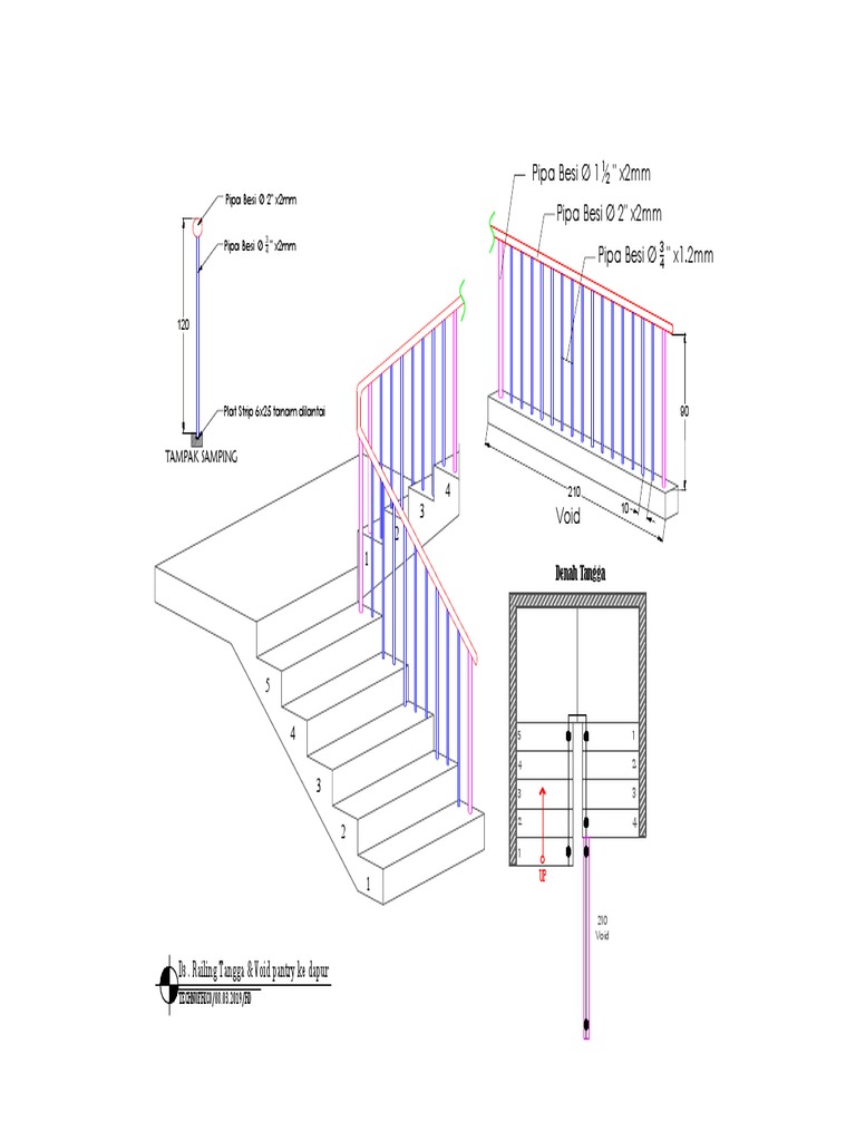 Railing Tangga & Void Design | PDF
