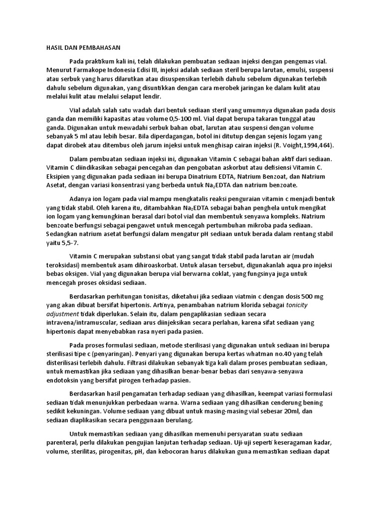 Jurnal Steril Pembahasan | PDF