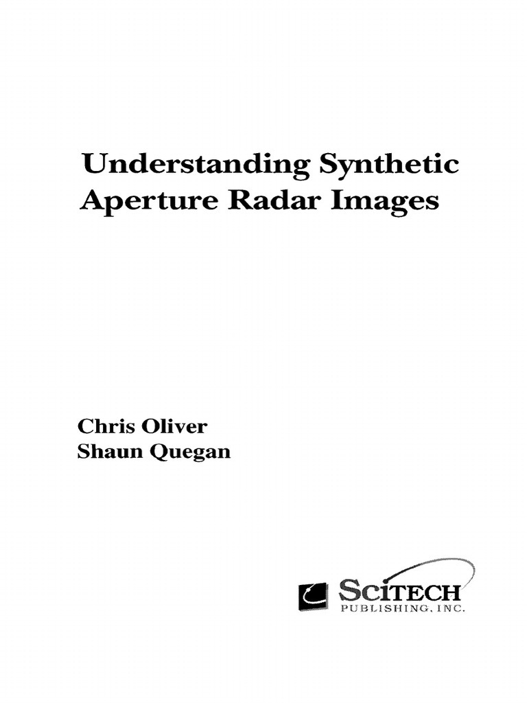 Understanding Synthetic Aperture Radar Images PDF | PDF | Image ...