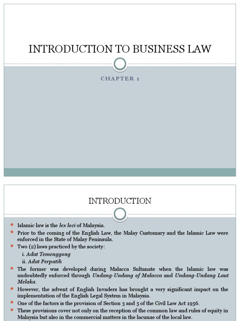 Introduction To Business Law | PDF | Comparative Law | Ethical Principles