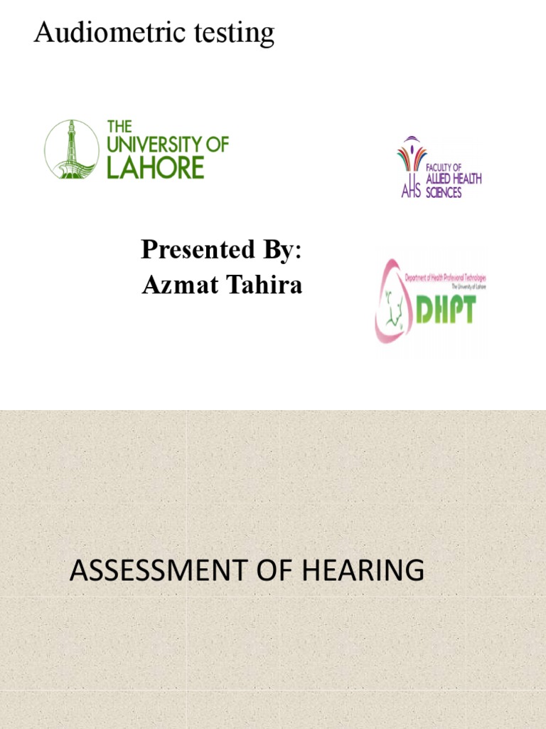 Audiometric Testing | PDF | Hearing | Hearing Loss