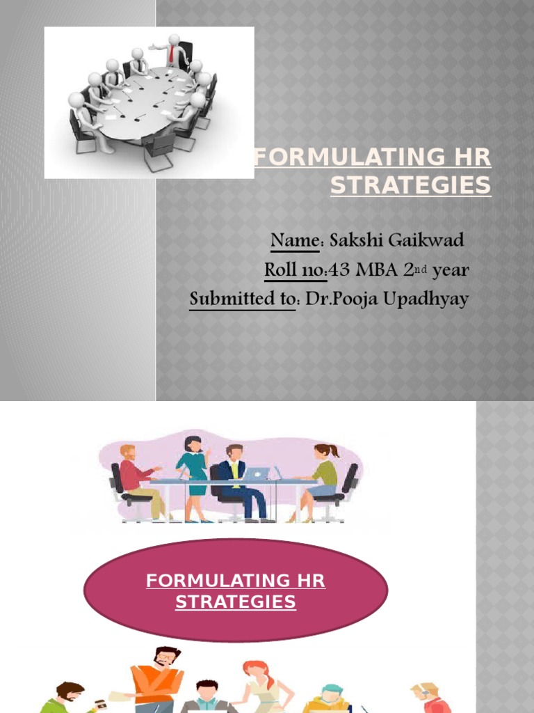Formulating HR Strategies | Download Free PDF | Organization ...