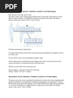 Vernier Caliper Reading Practice Worksheet | PDF