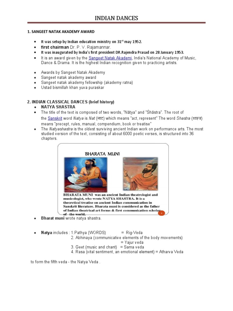 Indian Dance Forms | PDF | Performing Arts | Dances