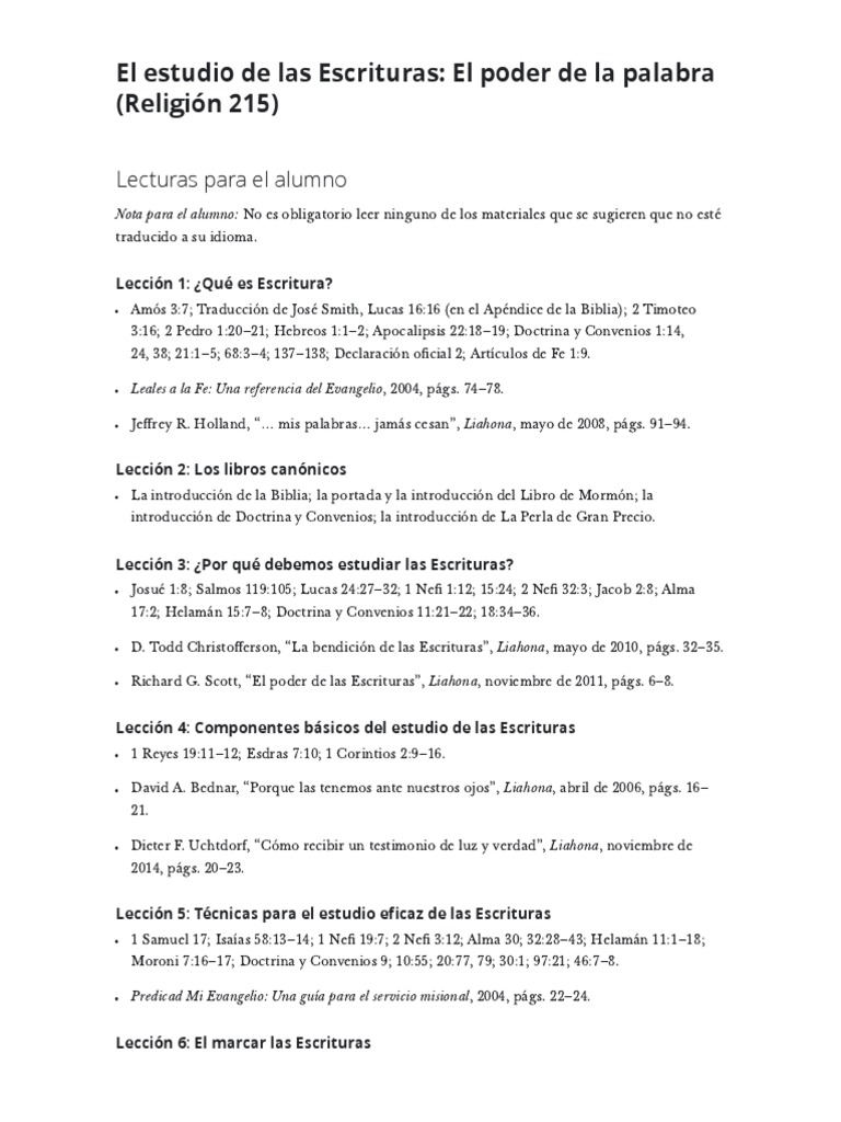 El Poder de La Palabra | PDF | Libros sobre espiritualidad | Biblia