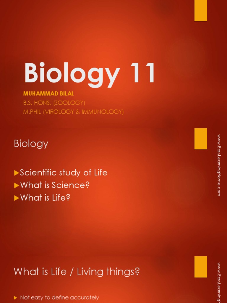 01 Introduction To Biology PDF | PDF | Cell (Biology) | Life