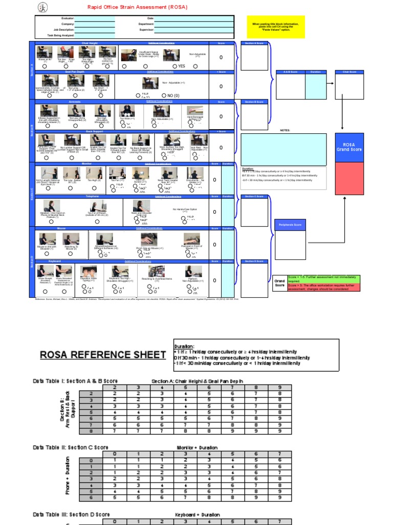 Rapid Office Strain Assessment | PDF | Chair