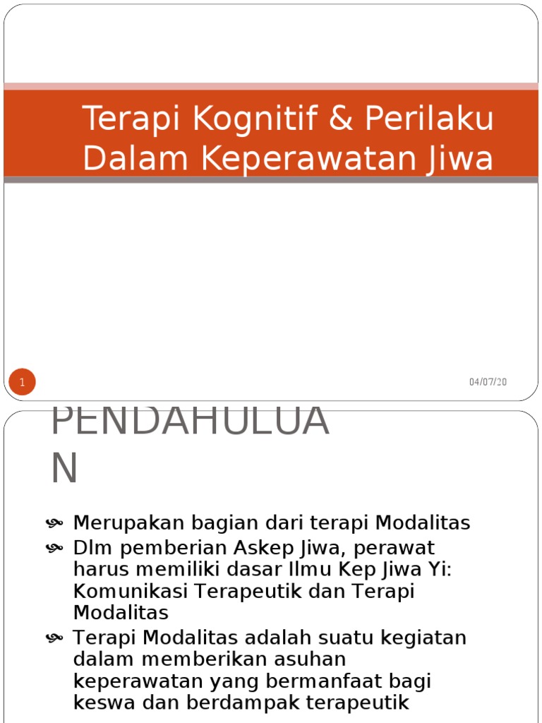 Terapi Kognitif Perilaku | PDF