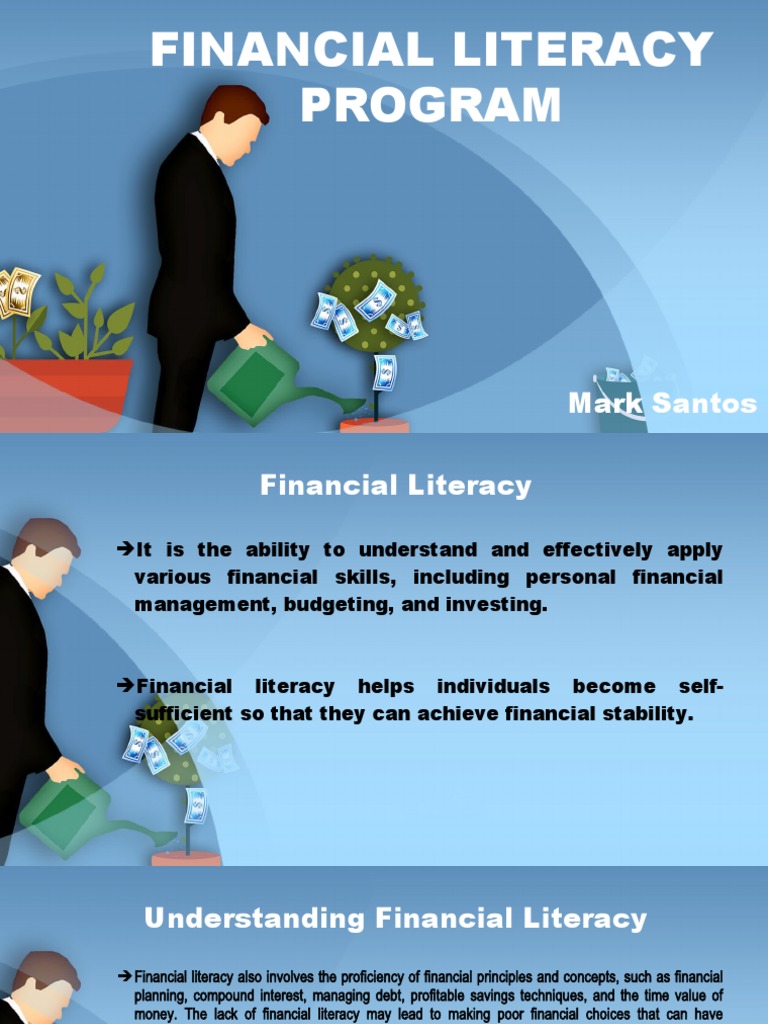 Financial Literacy Program | PDF | Financial Literacy | Literacy
