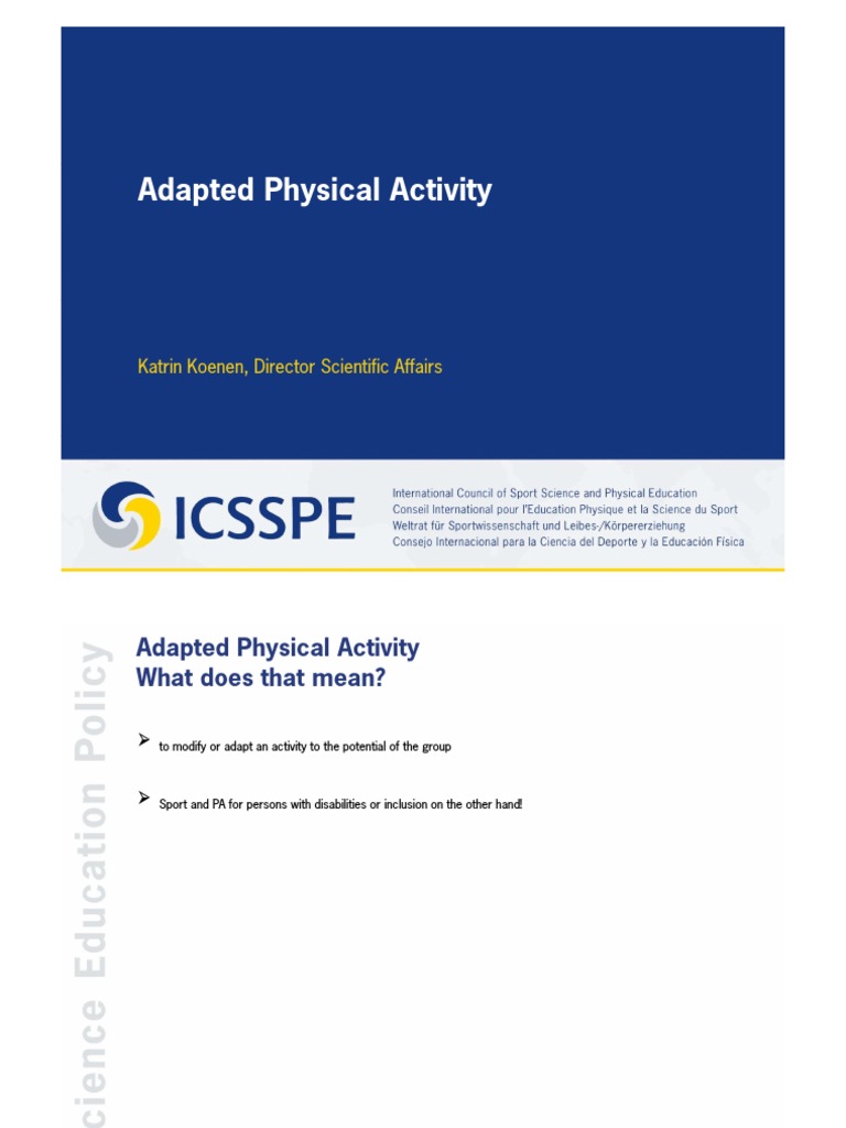 Adapted Physical Activity | PDF